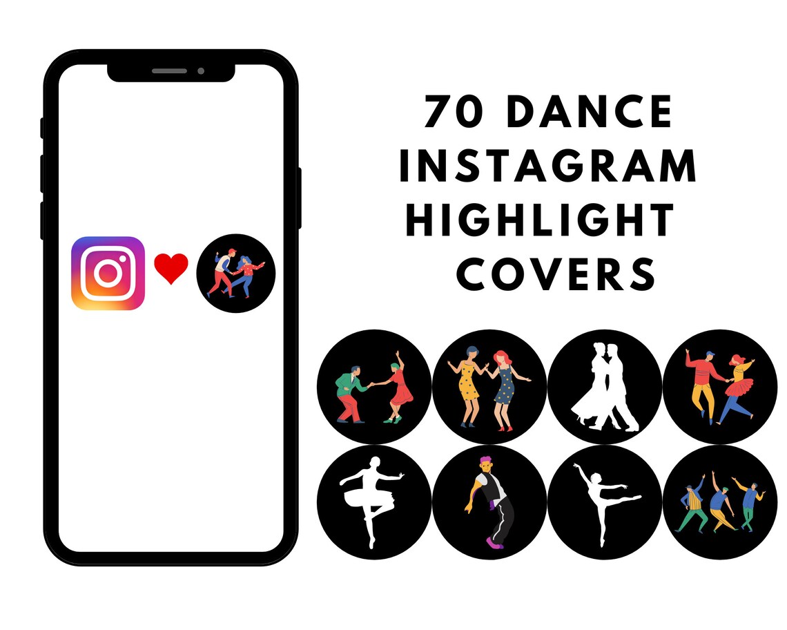 70 Dance Instagram Highlight Covers Instagram Stories - Etsy