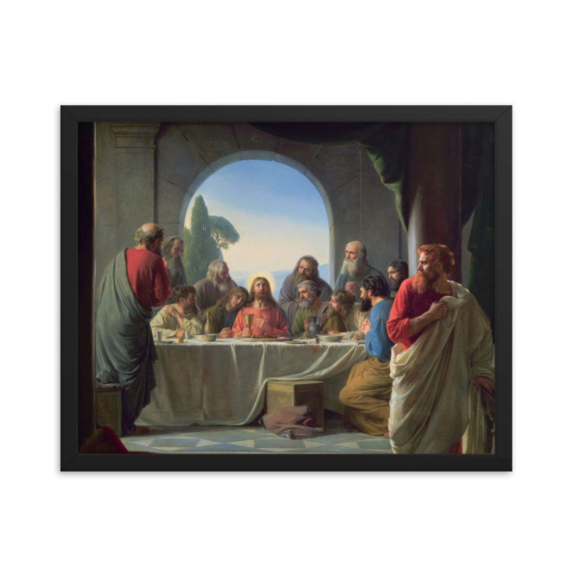 The Last Supper Latter-day Saint Framed Poster, LDS, Mormon, Art ...