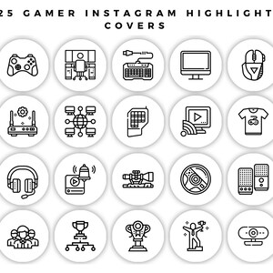 25 Gamer Instagram Highlight Covers, Instagram Stories, Highlight Icons ...