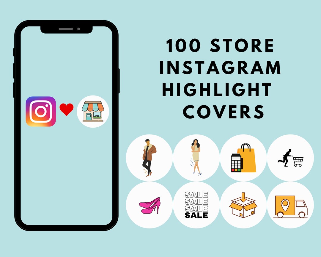 100 Online Store Instagram Highlight Covers, Instagram Stories ...