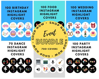 Influencer Instagram Highlight Covers Bundle 700 Covers | Etsy