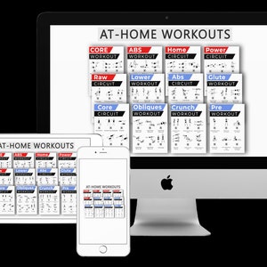 At Home Workout Bodyweight Exercises Premium Bundle, Gym, Core, ABS ...