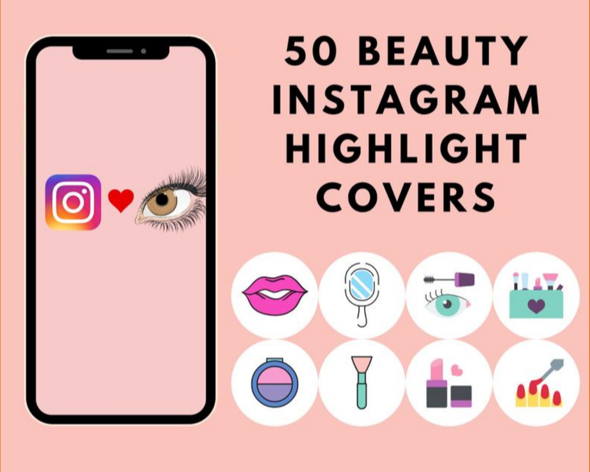 Glamour Instagram Highlight Covers Bundle 600 Covers - Etsy