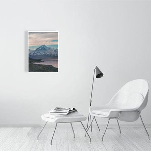 Mount Cook, Mountain Photography, Landscape Print, Mountain Wall Art ...