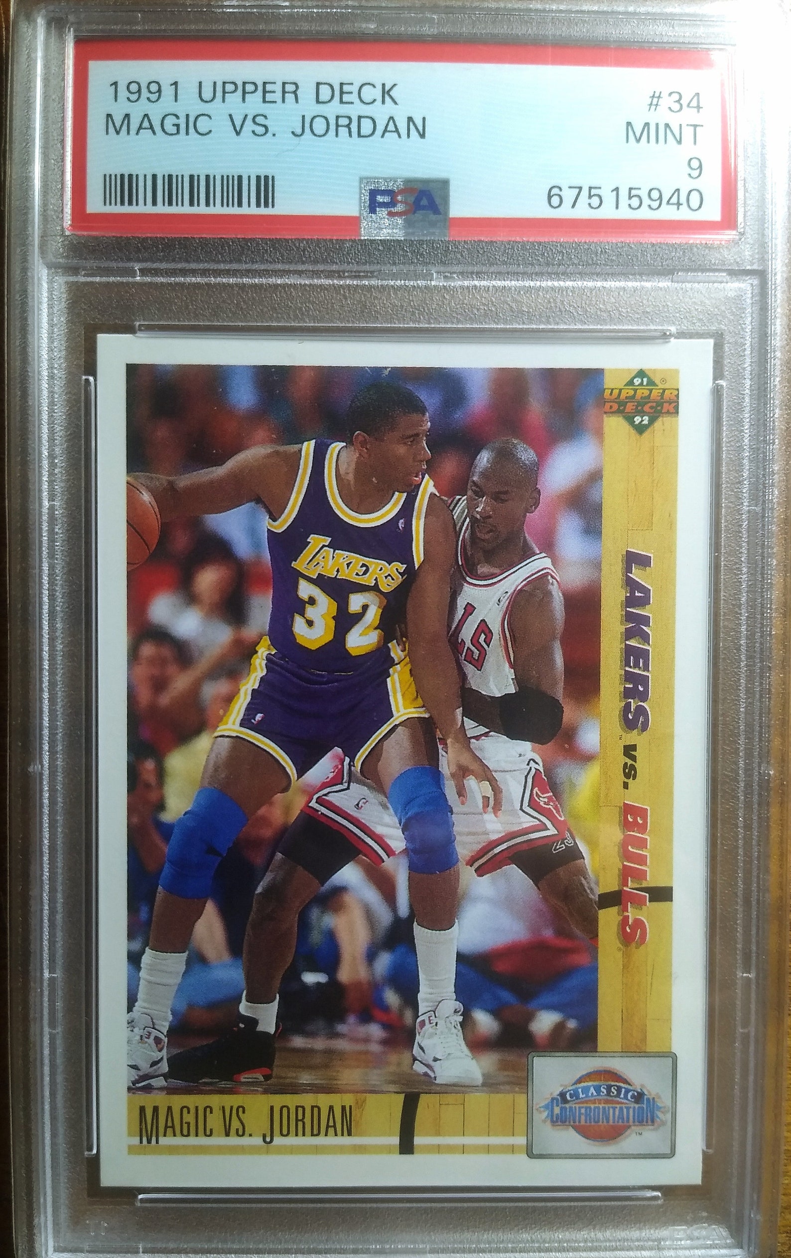 1991 Upper Deck Magic Johnson Vs Michael Jordan PSA 9 Mint - Etsy