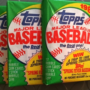 1987 Topps Baseball Unopened Wax Packs Lot Of Three (3) - Etsy