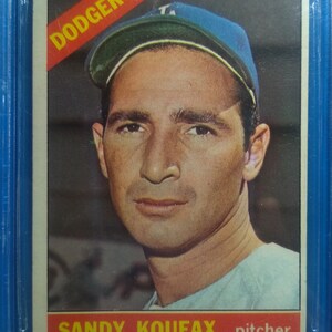 1966 Topps Sandy Koufax Los Angeles Dodgers BVG 3 - Etsy