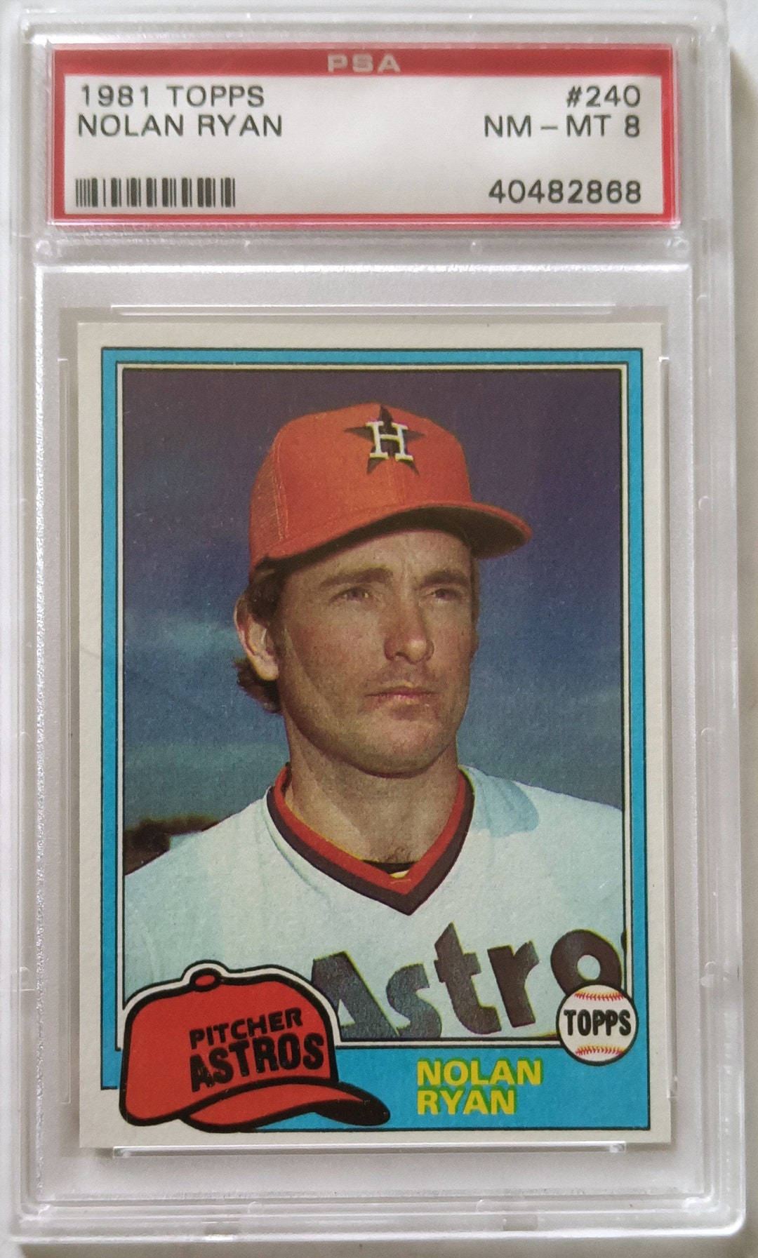 1981 Topps 240 Nolan Ryan Houston Astros PSA 8 NRMT - Etsy