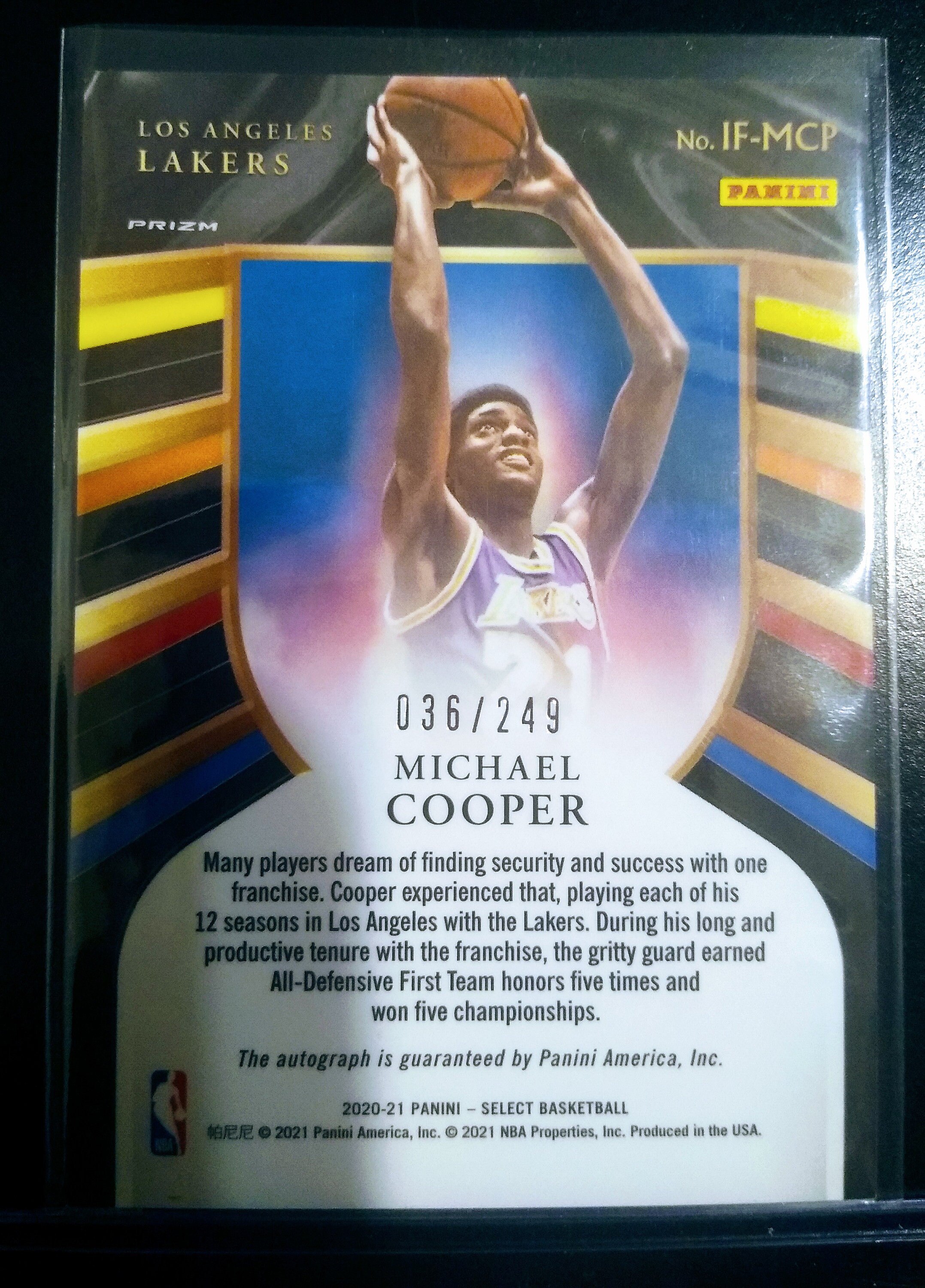 2020-21 Panini Select in Flight Michael Cooper Authentic - Etsy