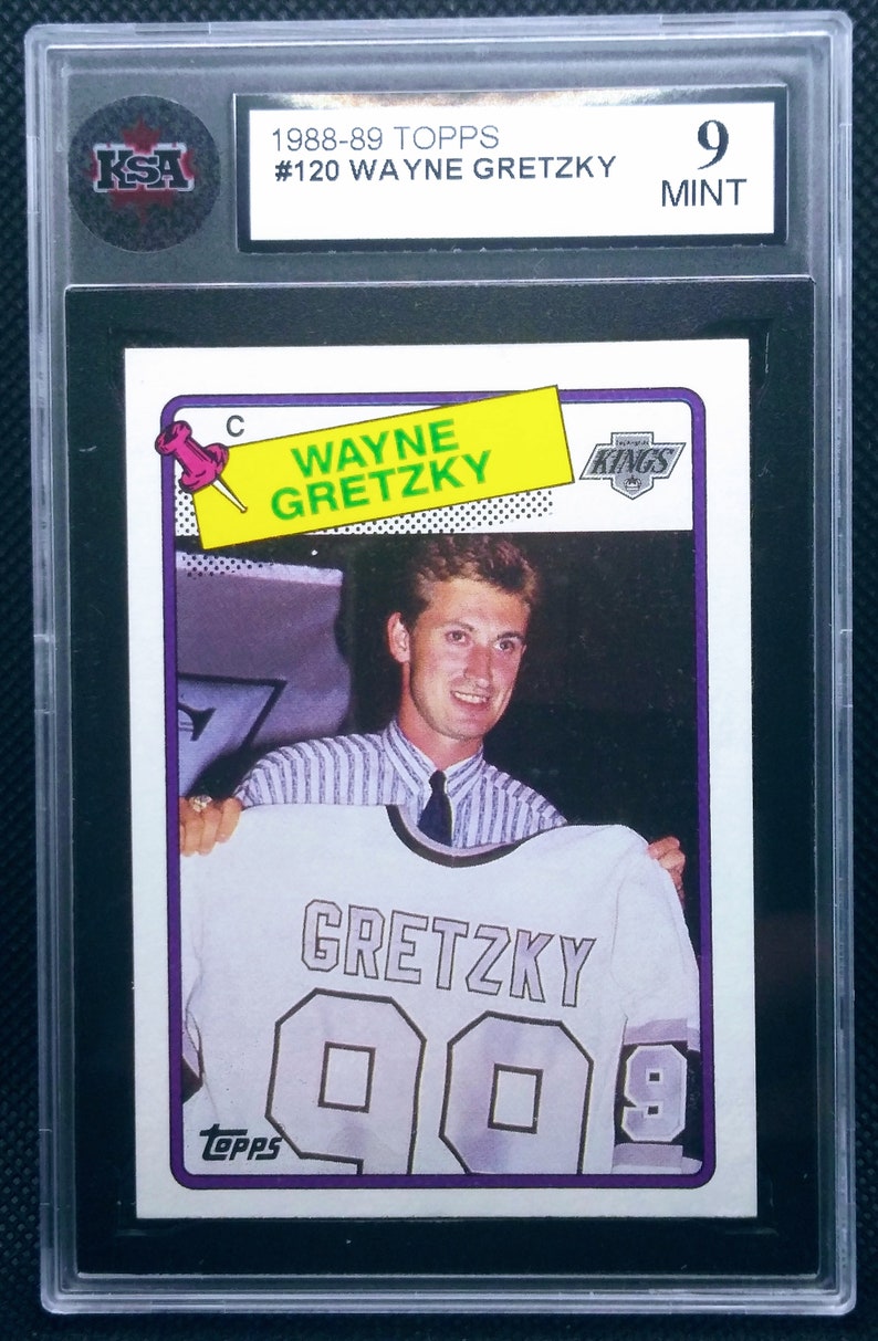 1988-89 Topps 120 Wayne Gretzky First Los Angeles Kings Card - Etsy