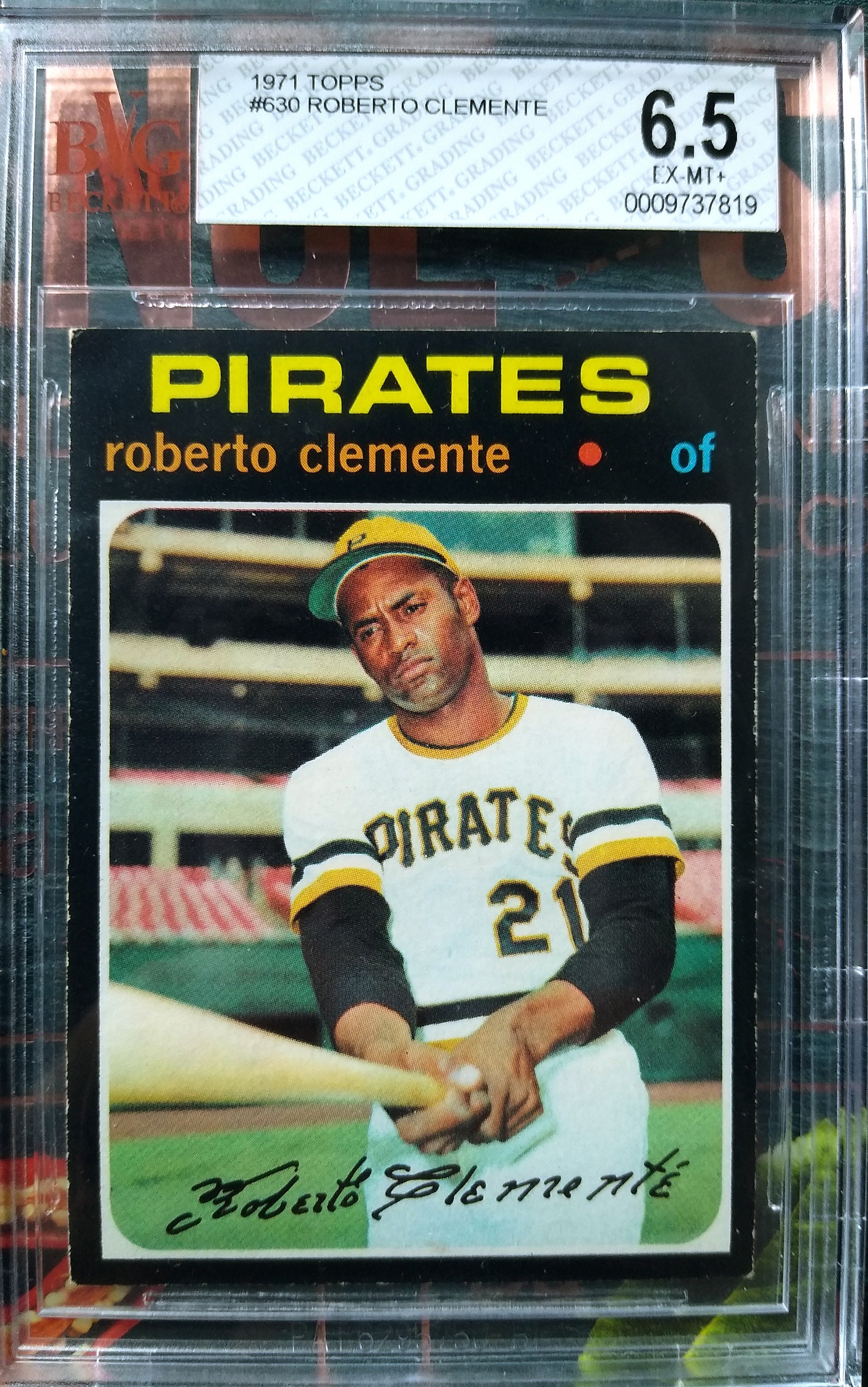 1971 Topps Roberto Clemente Pittsburgh Pirates BVG 6.5 Rare - Etsy