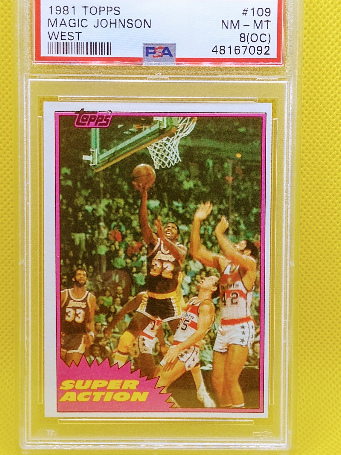 1981 Topps Basketball Magic Johnson West Los Angeles Lakers | Etsy
