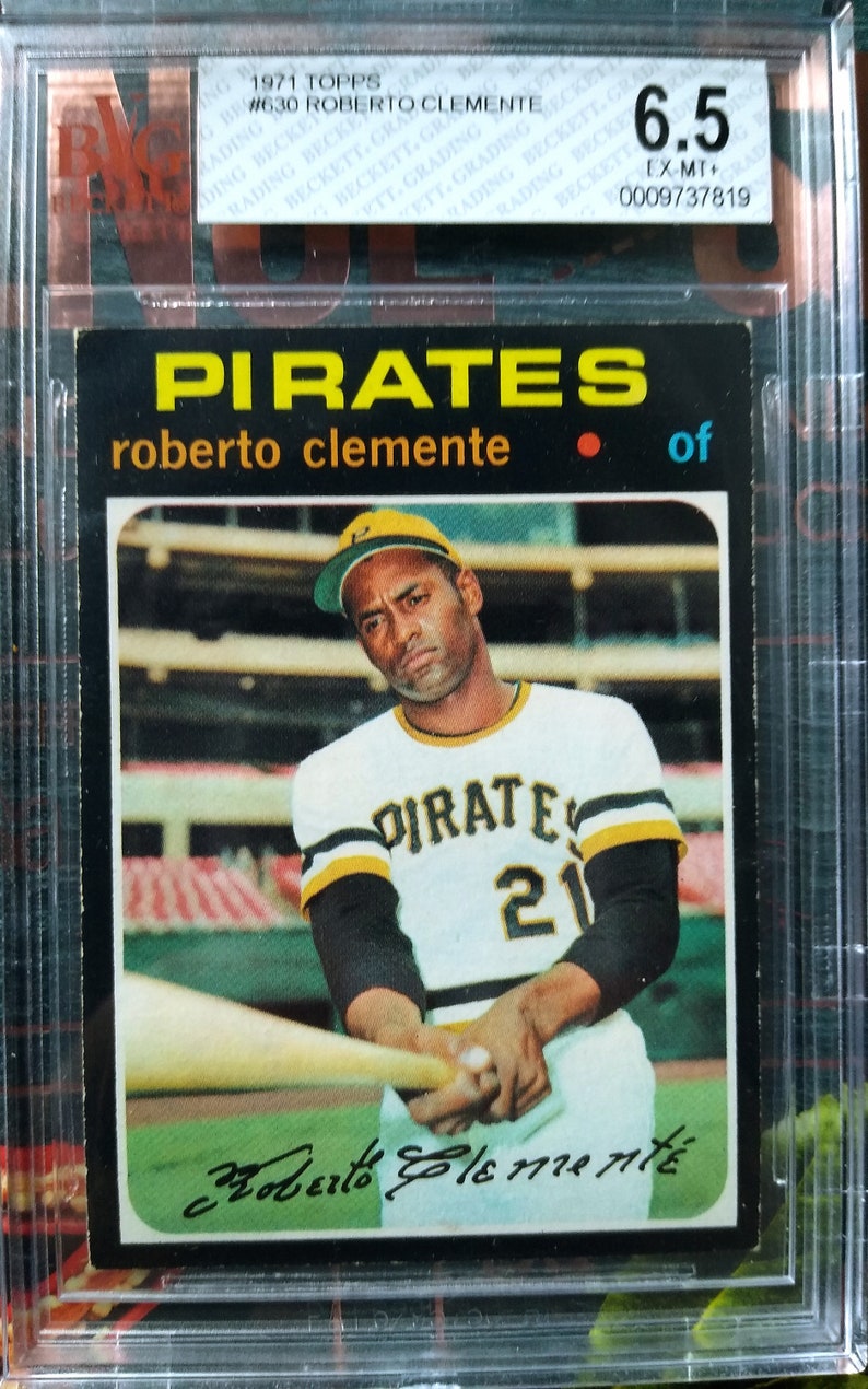 1971 Topps Roberto Clemente Pittsburgh Pirates BVG 6.5 Rare - Etsy