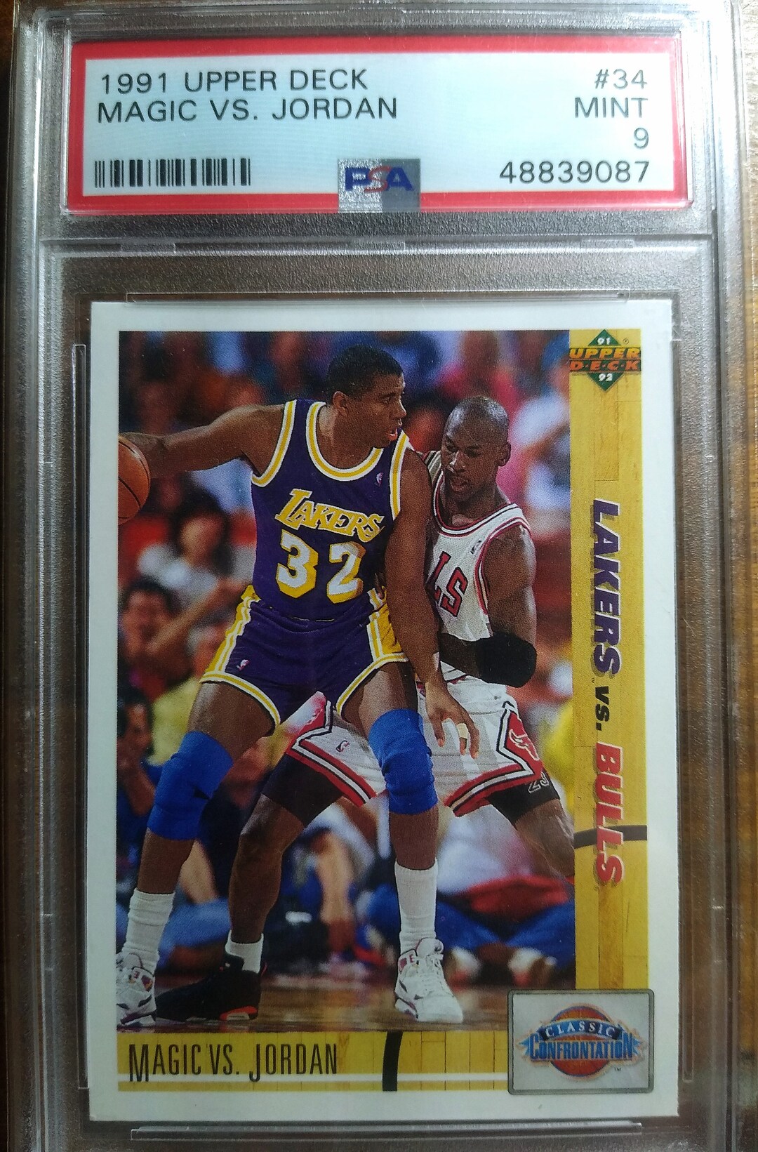 1991 Upper Deck Magic Johnson Vs Michael Jordan PSA 9 Mint - Etsy