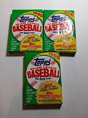 1990 Topps Baseball Wax Packs Lot of Three 3 Possible Frank - Etsy