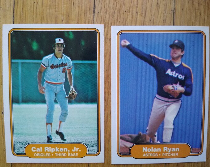 1982 Fleer Baseball Complete Set Cal Ripken Jr Rookie Card Nrmt (660 ...