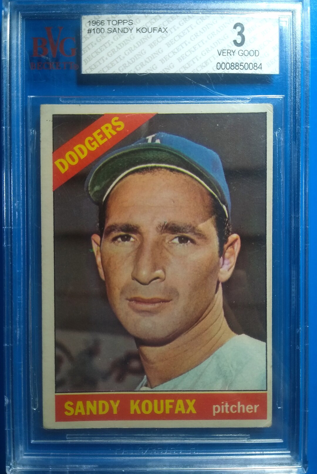 1966 Topps Sandy Koufax Los Angeles Dodgers BVG 3 - Etsy