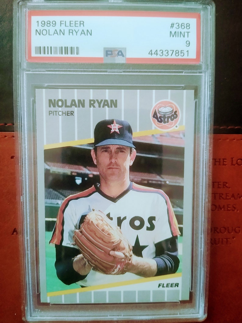 1989 Fleer Baseball Nolan Ryan HOF Strike Out King PSA 9 - Etsy
