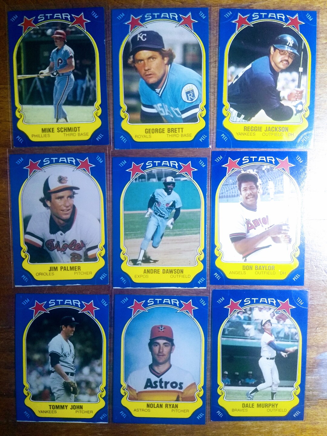 1981 Fleer Baseball Star Stickers Complete Set (1-128) Ex+nr Many Hall