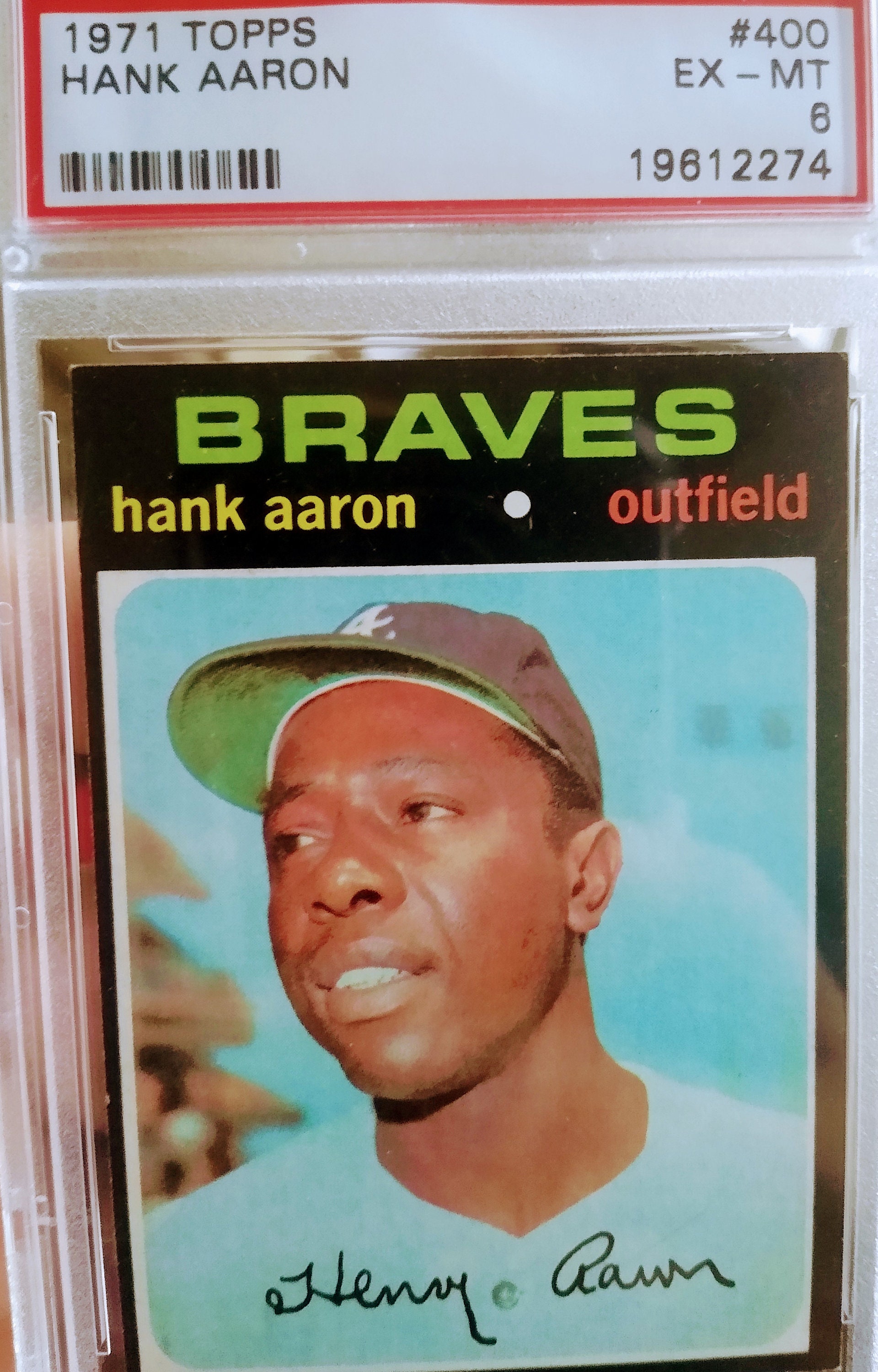 1971 Topps #400 Hank Aaron PSA 6 Mint Atlanta Braves Hall of Fame - Etsy