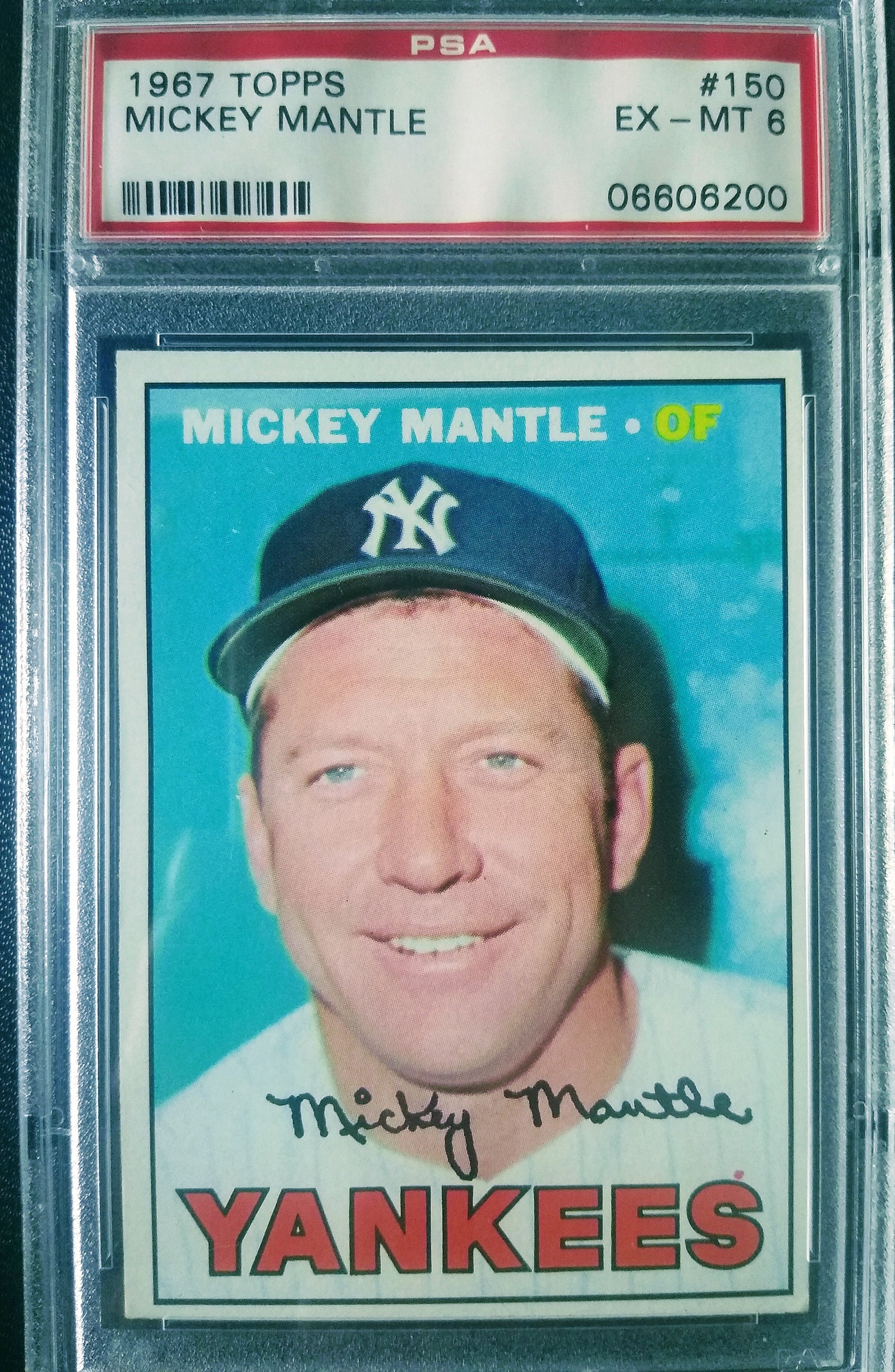1967 Topps Mickey Mantle New York Yankees PSA 6 Ex-mt - Etsy