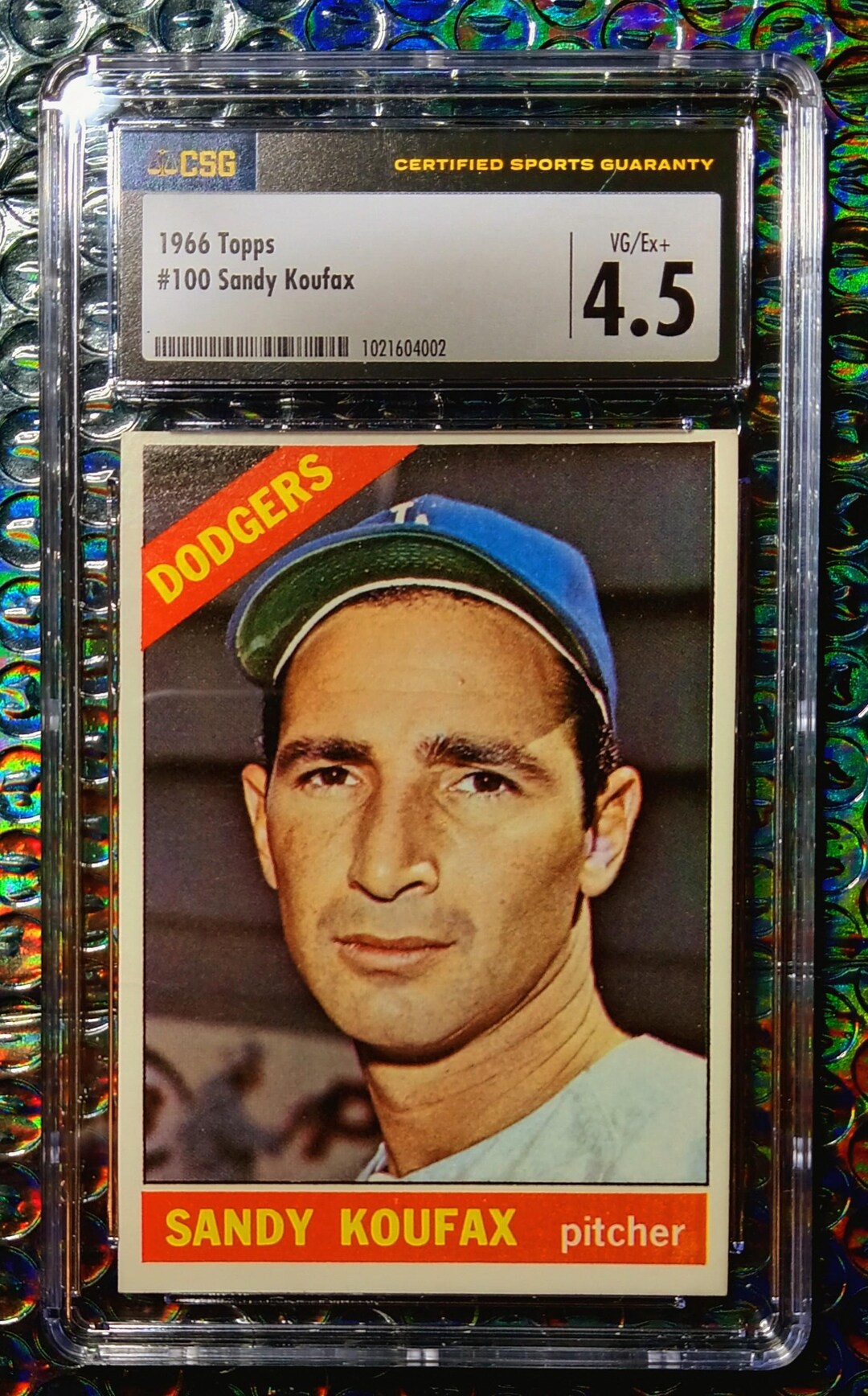 1966 Topps Sandy Koufax Los Angeles Dodgers CGC 4.5 VG -EX+ - Etsy