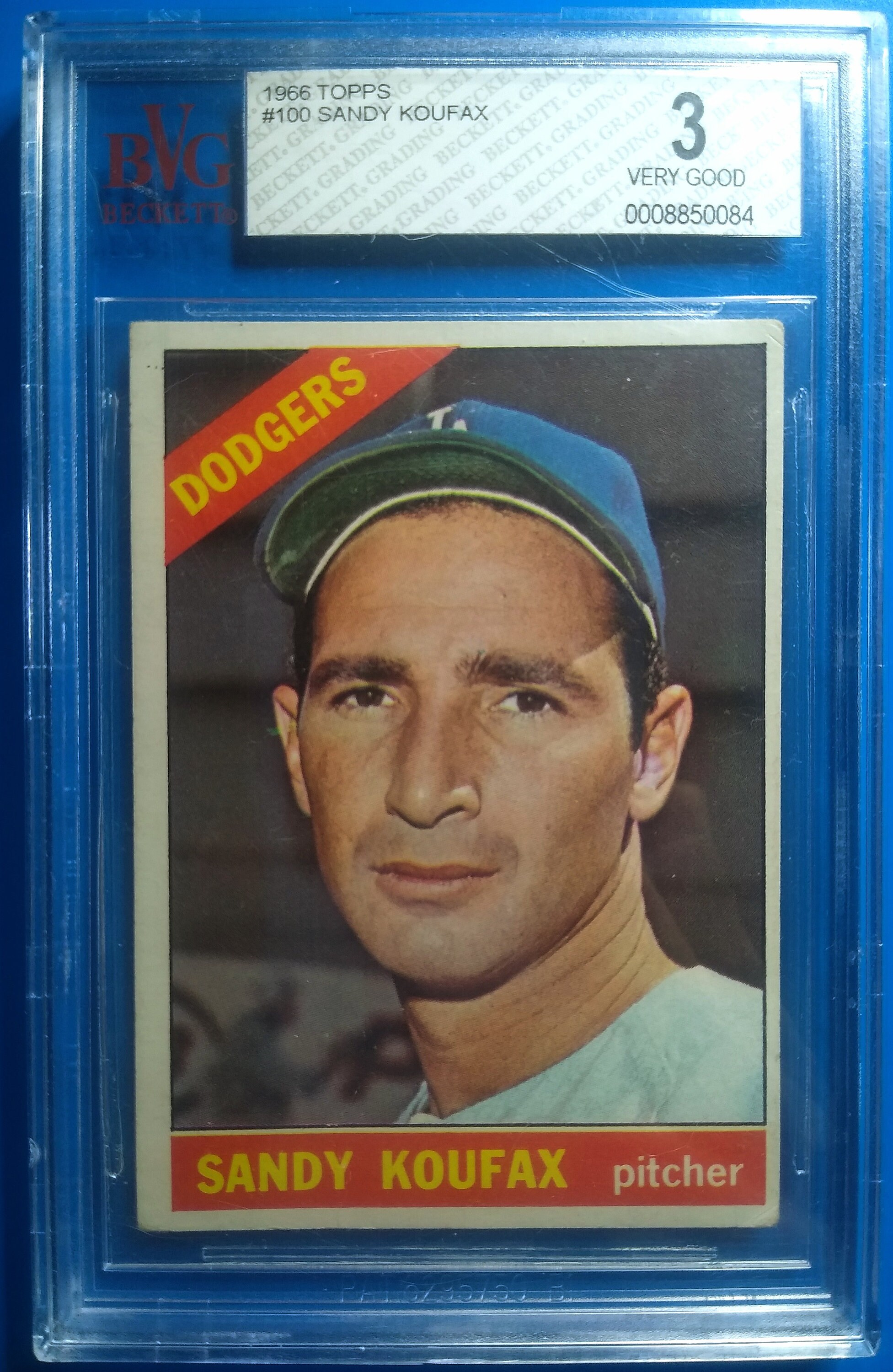 1966 Topps Sandy Koufax Los Angeles Dodgers BVG 3 - Etsy