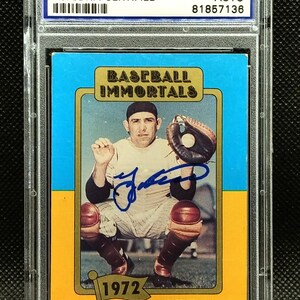 1980 Baseball Immortals Yogi Berra New York Yankees Signed Autographed ...