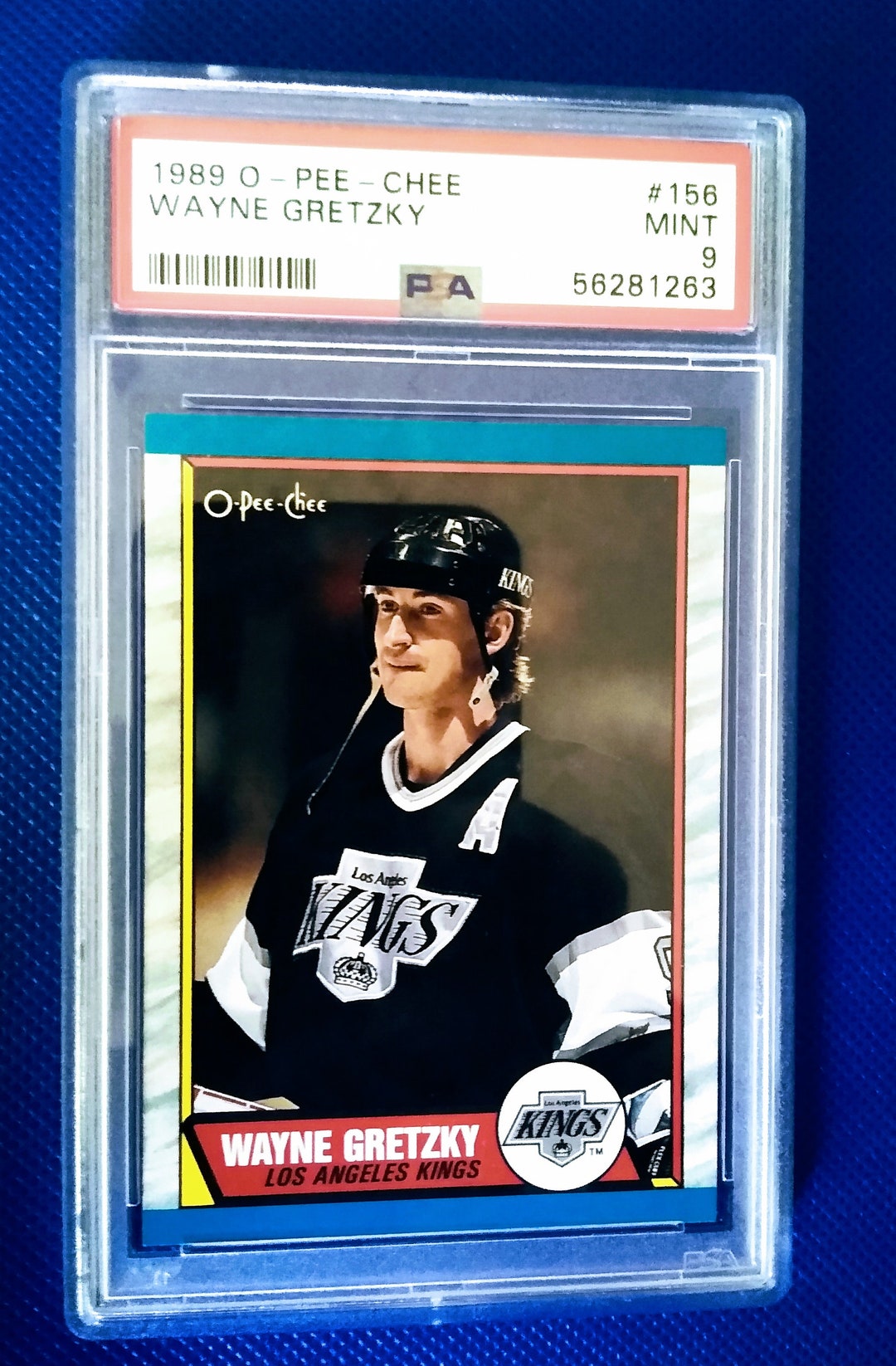 1989 O-pee-chee #156 Wayne Gretzky Los Angeles Kings PSA Mint 9 "the Great One" - Etsy