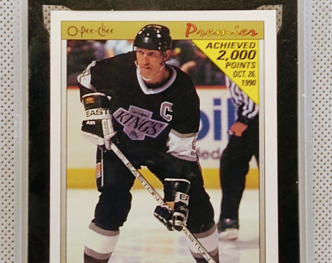 1988-89 Topps 120 Wayne Gretzky First Los Angeles Kings Card Graded KSA Mint 9 - Etsy