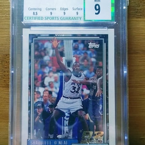 1992 Topps Basketball Orlando Magic Center Shaquille O'neal Rookie CSG ...