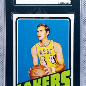 1972-73 Topps Basketball Jerry West Los Angeles Lakers 164 SGC Graded 7 ...