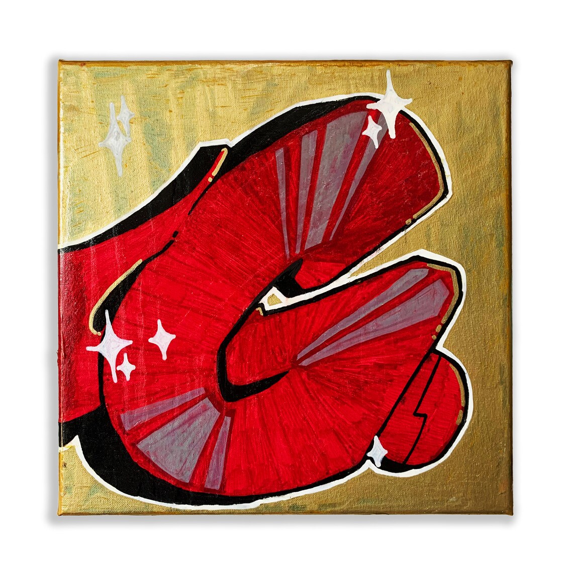 Graffiti Letter G Art Print 12x12 Inches Signed Numbered Etsy
