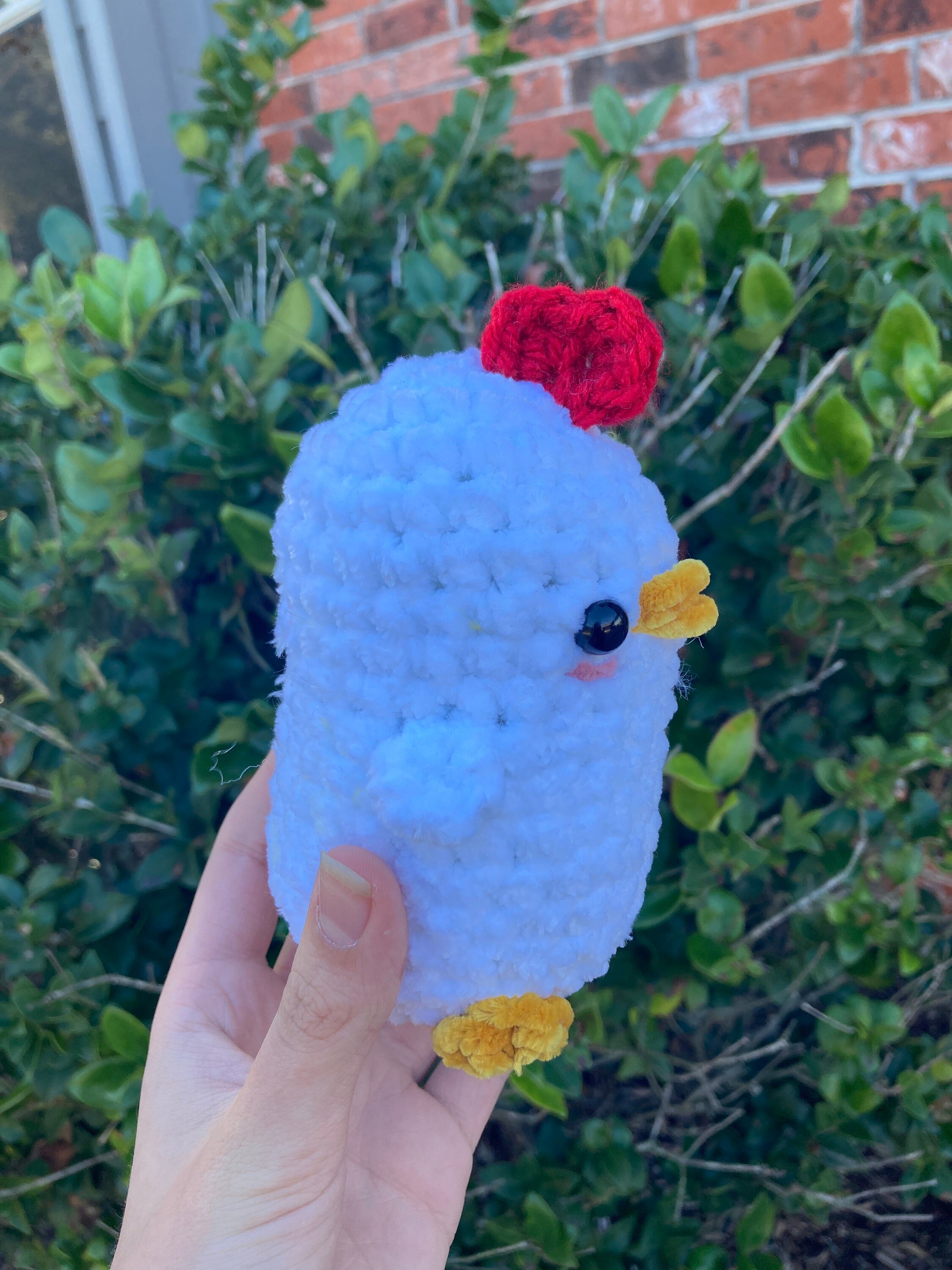 Crochet Chicken Plushie Pdf Pattern, Cute, Cute Amigaumi, Amigarumi ...