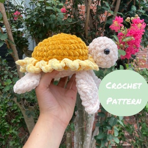 Crochet Sunflower Sea Turtle Pattern - Etsy