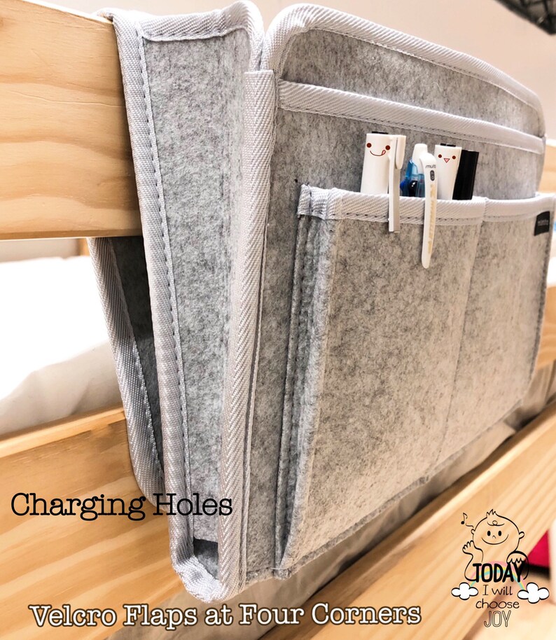 BEDSIDE CADDY Bedside Storage Organizer Dorm Bed Organizer | Etsy