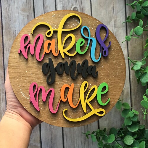 Create Sign Crafter Art Print Crafter Gift for Crafters | Etsy