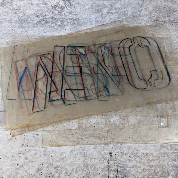 Letter Stencils - Etsy