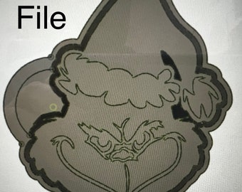 Grinch Straw Topper Stl File - Etsy