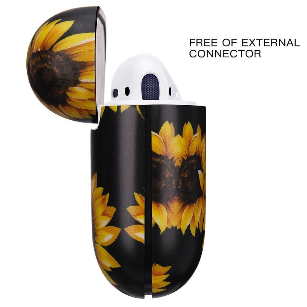 Sunflower AirPod Case with Keychain Cute AirPod Case Black | Etsy