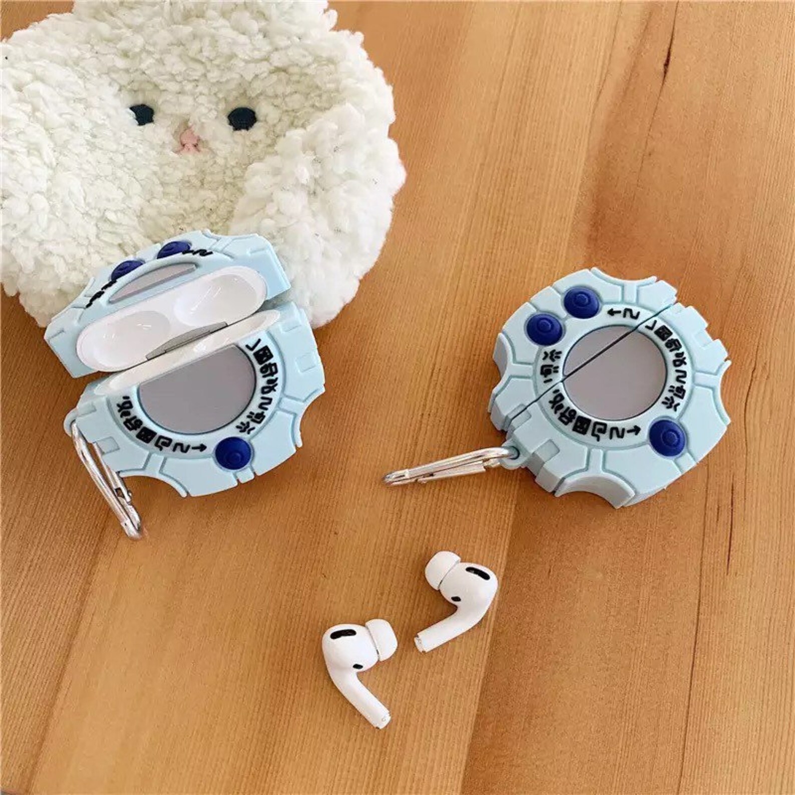Digivice Airpods Pro Case With Keychain Digimon Silicone | Etsy