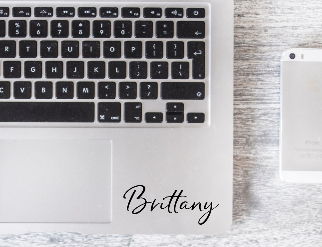 Laptop Name Decal, Custom Name Decal, Laptop Sticker, Personalized ...