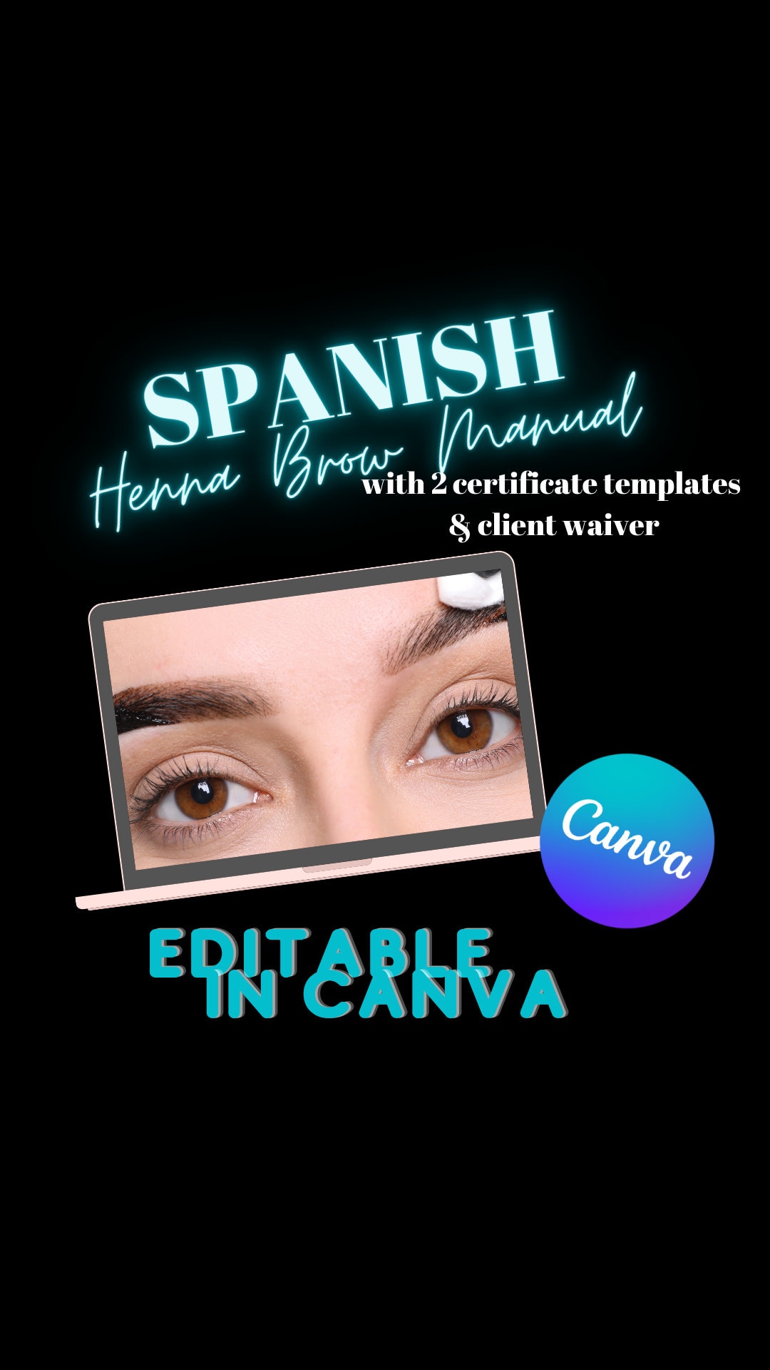 Spanish Henna Brow Manual, Certificates and Manual - Etsy