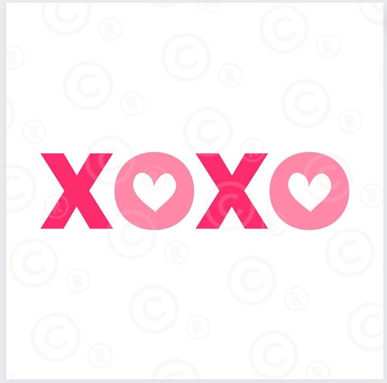 XOXO Heart PNG & SVG - Etsy