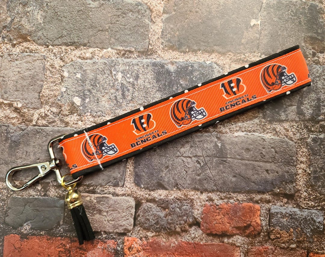 Cincinnati Bengals Wrist Key Lanyard, Purse Lanyard, Wristlet Keychain ...