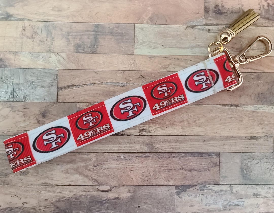 San Francisco 49ers Wrist Key Lanyard, Purse Lanyard, Wristlet Keychain ...