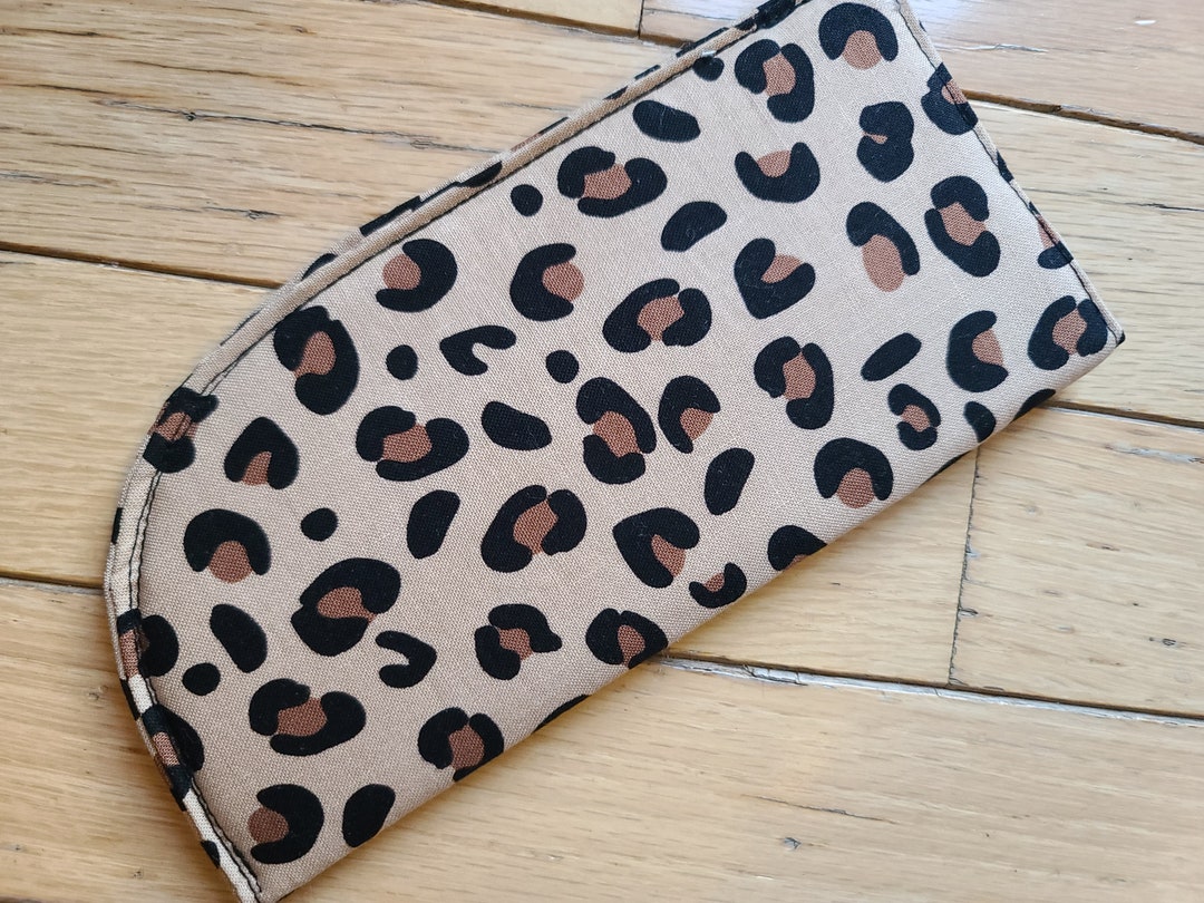Leopard Print Eyeglass Case, Leopard Soft Glasses Case, Eyeglasses Holder, Reading Glasses ...