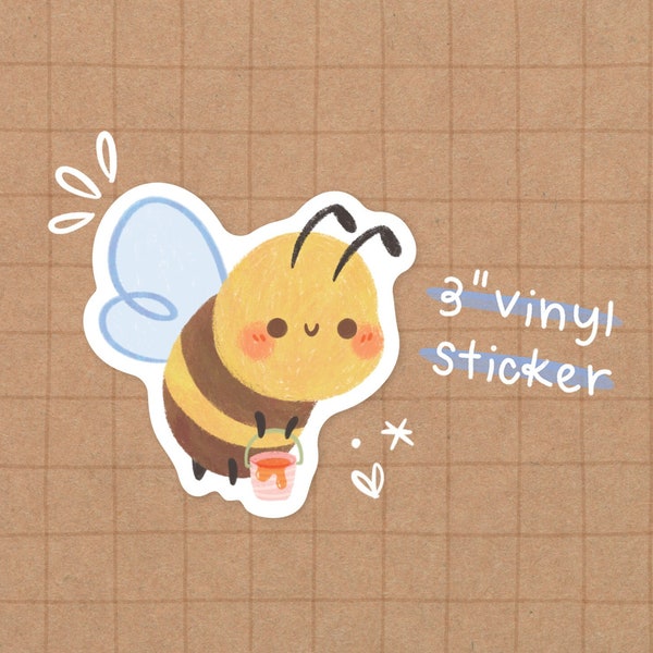 Bee Sticker - Etsy
