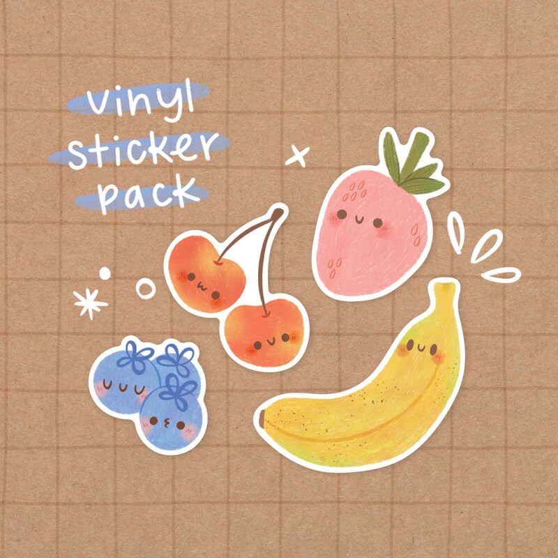 Fruit Stickers - Etsy