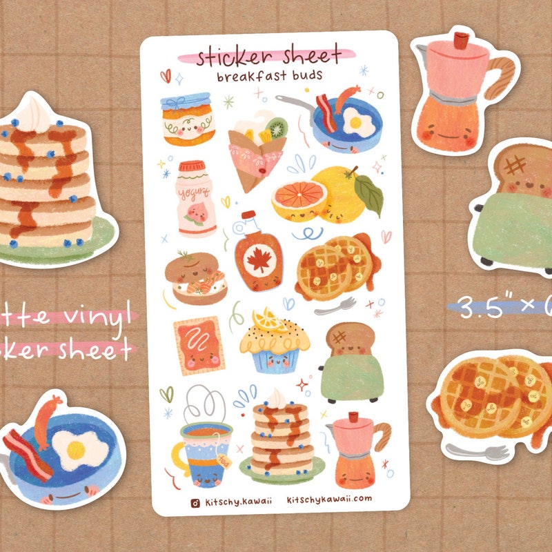 Kawaii Stickers - Etsy